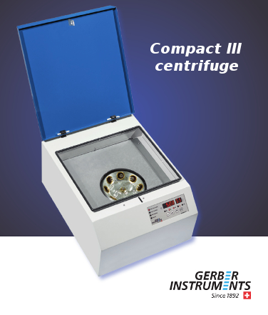 Gerber Instruments Products for milk, cheese, cream and food laboratories